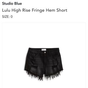 studio blue | Shorts | Studio Blue Lulu High Rise Denim Shorts Size ...